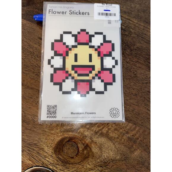 Takashi Murakami | Other | Takashi Murakami Flower Sticker White Pink ...